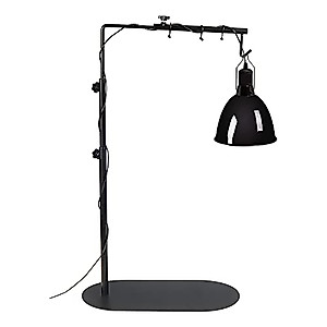 Insfashble Adjustable Heat Lamp Holder Black