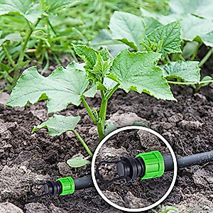 Hotop 12 Pieces Drip Irrigation Tubing End Cap Plug 1/2 Inch Universal End Cap Fitting, Compatible with 16-17mm Drip Tape Tubing Sprinkler System (Green)