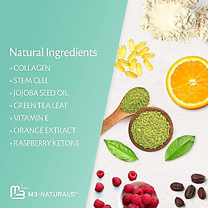 M3 Naturals Charcoal Body Scrub with Stretch Mark Cream Bundle