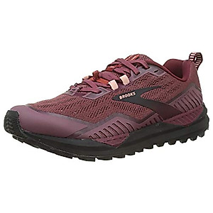 Brooks Women's Cascadia 15 Trail Running Shoe - Nocturne/Zinfandel/Black - 6.5 Medium