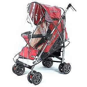 FASOTY Stroller Rain Cover Universal Waterproof Baby Stroller Cover, Rain Cover for Stroller, Jogging Stroller Rain Cover, Pushchairs Stroller Weather Shield for Wind Snow Dust, Ventilation Clear