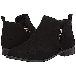 Dr. Scholl's Shoes Women's Rate Zip Ankle Boot, Black, 9 US