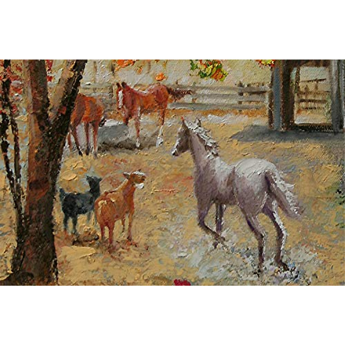 SOLD The Old Place, Rural Countryside America Barn By Internationally Renown Artist Yary Dluhos