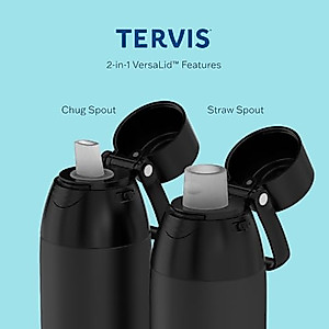 Tervis Venture Water Bottle Disney - Nightmare Before Christmas Midnight Nightmare Triple Walled Insulated Tumbler Travel Cup Keeps Drinks Cold & Hot, 36oz, Stainless Steel