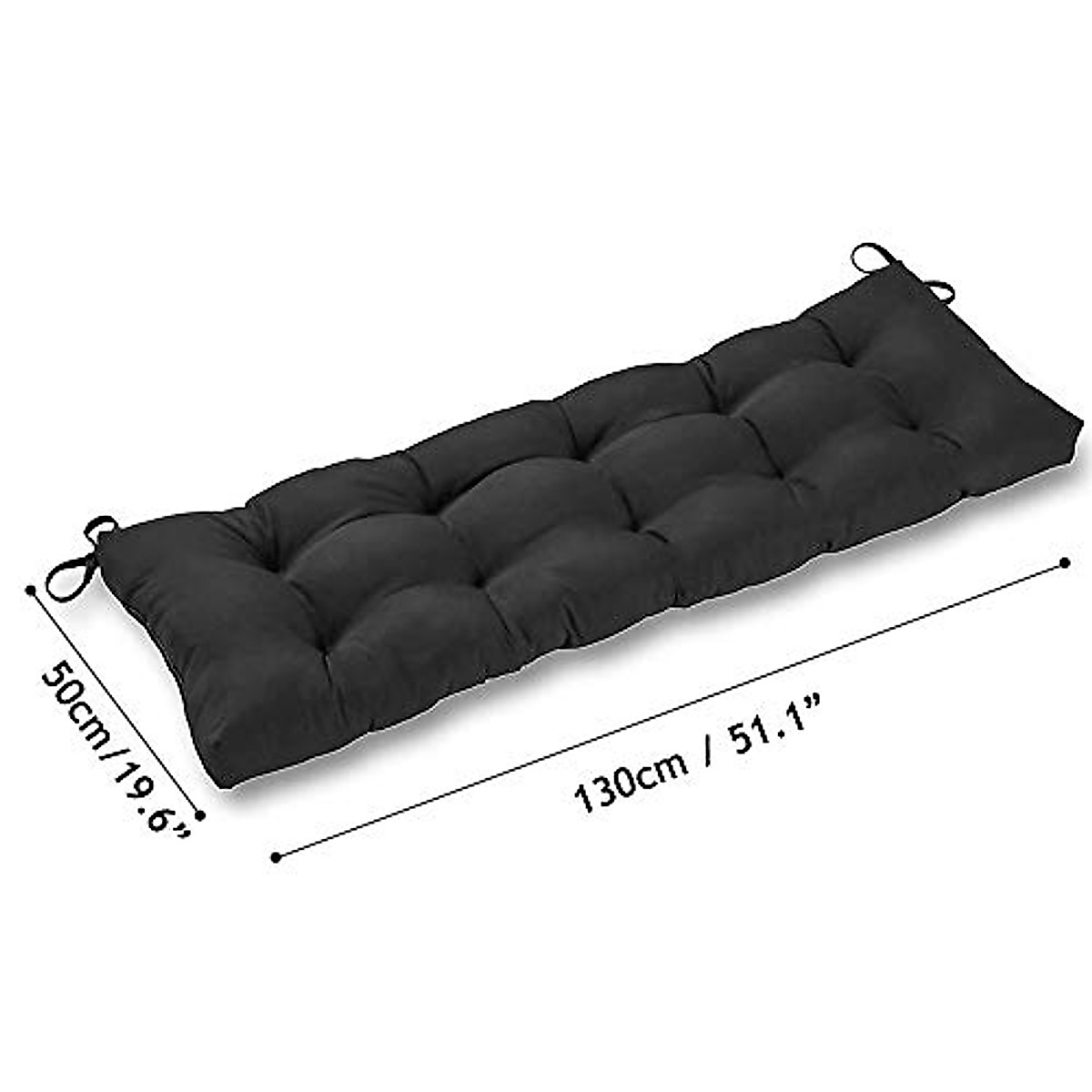 SEAHOME Indoor/Outdoor Loveseat Cushion, 51" Patio Bench Cushion Soft Rocking Chairs Pad Lounger Recliner Seat Cushion Thicken for Wicker Loveseat Settee