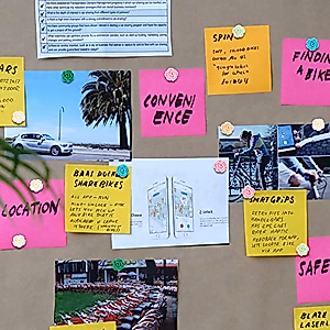 Push Pins for Cork Board - Cuttte 30pcs Decorative Push Pins with Case, Cute Thumb Tacks and Push Pins for Bulletin Board, 6 Colors Flower Pushpins, Office Decor for Women, Cubicle Desk Accessories