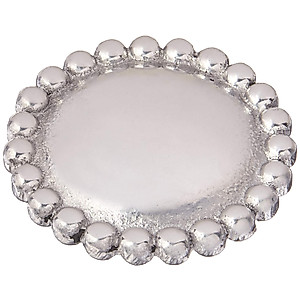 MARIPOSA Round Pearl Napkin Weight, Small, Silver