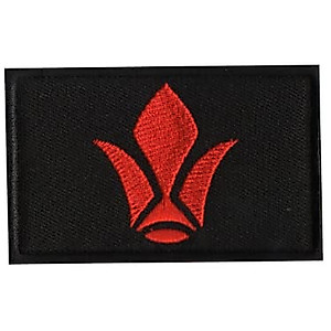 2pcs M-obile Suit G-undam Iron-Blooded Orphans & Earth Federation Space Force E.F.S. Embroidery Patch Military Tactical Morale DIY Emblem Tool Gear Applique with Hook Embroidered Patch