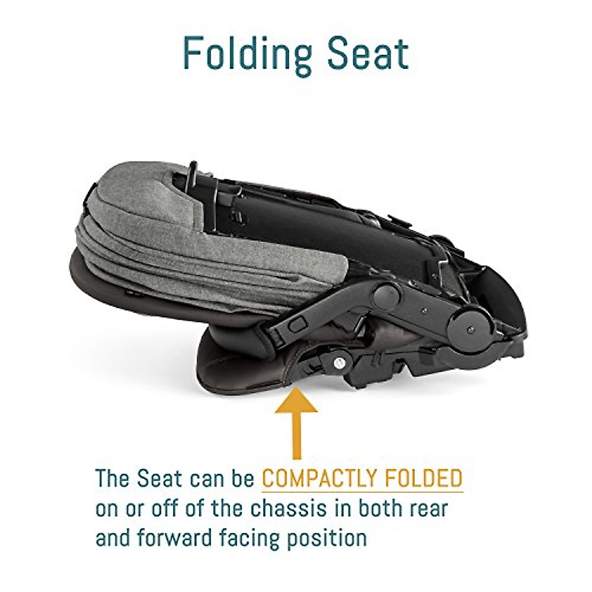 Peg Perego Pop-Up Seat for Triplette Stroller - Compatible with The Triplette, Duette, and Team Strollers - Made in Italy - Terracotta