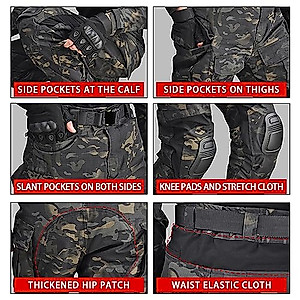 Men Combat Tactical Trousers Fishing Swat Soldiers Hunting Equipment Army Camo1 Pants Gray XXL