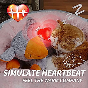 ALL FOR PAWS Heart Beat Dog Toy, Puppy Sleeping Buddy Cuddle Toy Dog Soothing Plush Toy, Crate Training Puppy Stuffed Animal Toys