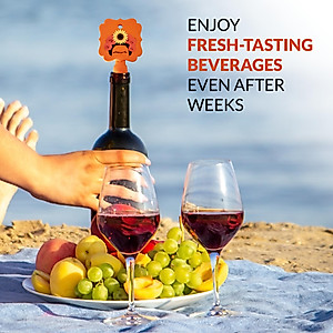 Frida Wine and Beverage Bottle Stopper, Wine Saver, Novelty Cool, Wine Drinking Accessories, Beverage Bottle Stopper, Decorative gift for wine, Frida Kahlo Gifts