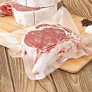 Hydsto 100 Pcs 3.9" x 7.8" Vacuum Sealer Bags with BPA Free and Puncture Prevention, Vacuum Sealer Bags for Food, Sous Vide Vacuum Sealer PreCut Bags