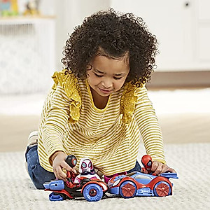 Spidey and His Amazing Friends Team Spidey Change ‘N Go Riders Playset, 3 Toy Cars and Action Figures, Marvel Super Hero Toys for 3 Year Old Boys and Girls and Up (Amazon Exclusive)