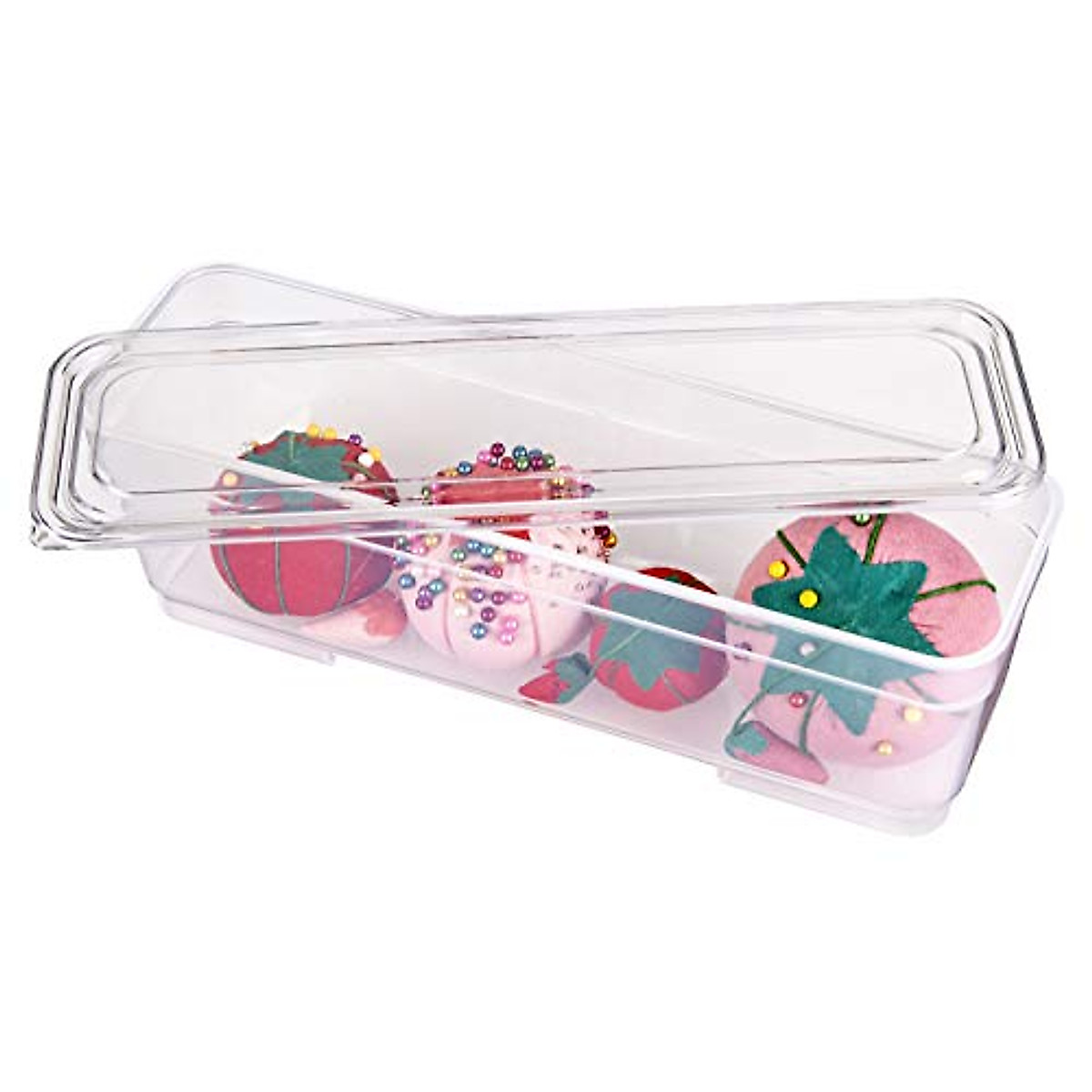 ArtBin 6971AG XL Bins with Lids 4-Pack, [4] Extra Long Art & Craft Organizer Boxes, Clear