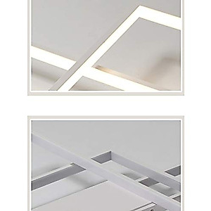 LED Living Room Dining Room Flush Mount Ceiling Light Fixtures Ceiling Hanging Lighting Dimmable Remote Acrylic Chandeliers Modern Designer 3 Rectangle Hotel Lobby Kitchen Bedroom Decor Ceiling Lamp