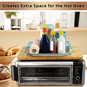 Cutting Board Compatible with Ninja Foodi SP101 SP201 SP301 SP351 DCT401 DCT402 Air Fryer Oven, Heat Resistant Cutting Board Compatible with Ninja Foodi Air Fryer Convection Oven, Create Storage Space