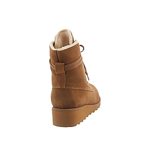 BEARPAW Women's Krista Hickory Size 10 | Women's Boot Classic Suede | Women's Slip On Boot | Comfortable Winter Boot