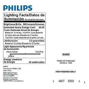Philips LED Indoor R20 Flood Light Bulb: 2600-Kelvin, 45-Watt, Medium Screw Base, Soft White, 12-Pack