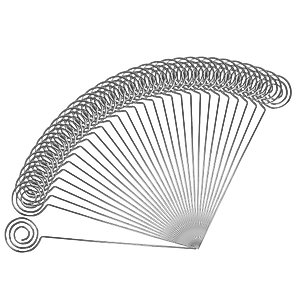 Ring Loop Round Shape Craft Wire Clip Table Card Holders Note Photo Picture Memo Holder for Party Birthday Office DIY Cake Topper Accessories Decoration,30 Pack Silver (Round Shape)