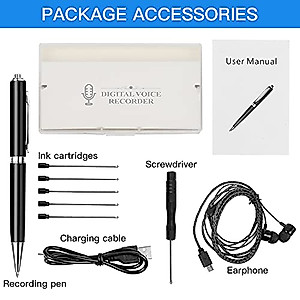 AIUAIUGO 32GB Digital Voice Recorder Device Voice Activated Recorder- Mini Audio Recording Device Audio Recorder for Lectures Meetings Classes, Portable USB MP3 Playback