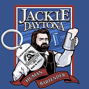 MAOFAED Tv Show Inspired Gift Regular Human Bartender Bar Keychain Fan gift Best Friend Gift Human Bartender GiftFor Fan