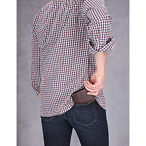 Timberland Men's Leather Passcase Security RFID Wallet, Dark Brown, One Size