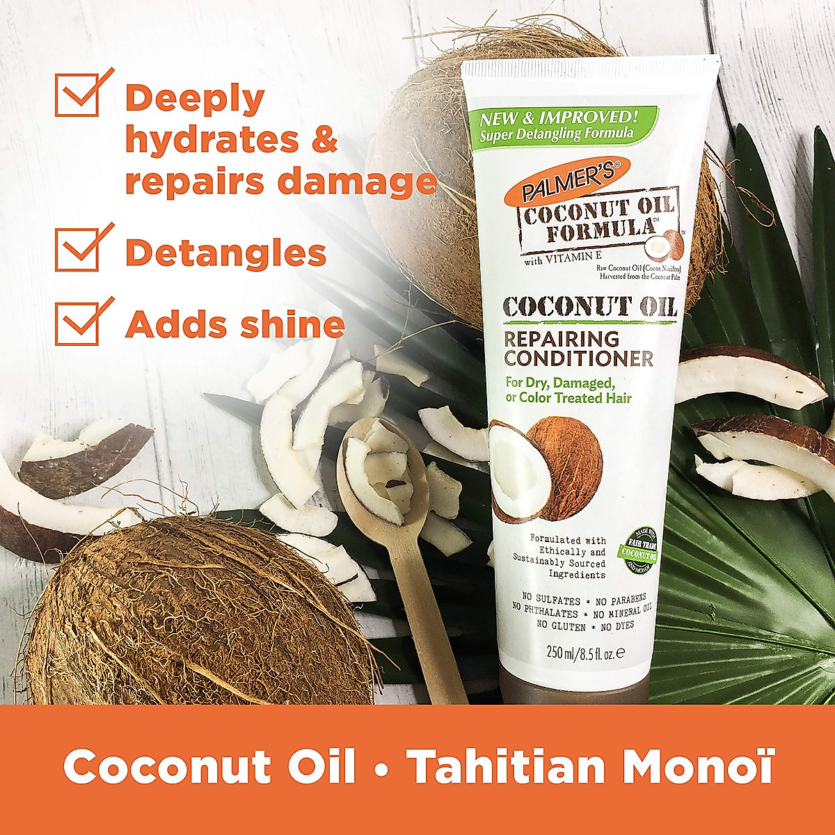 Palmer's Coconut Oil Formula Repairing Conditioner, 8.5 Ounce (Pack Of 3)