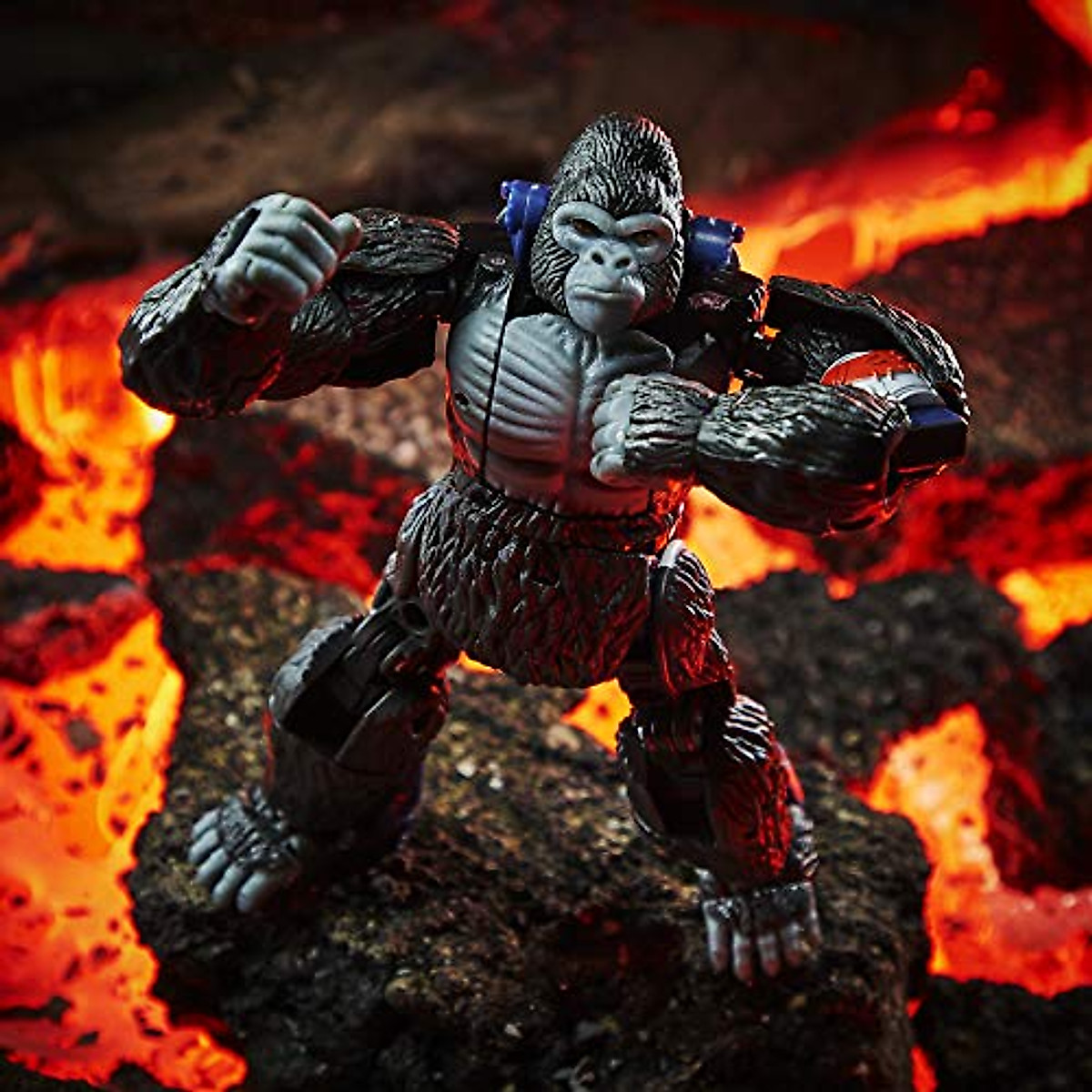 Transformers Toys Generations War for Cybertron: Kingdom Voyager WFC-K8 Optimus Primal Action Figure - Kids Ages 8 and Up, 7-inch