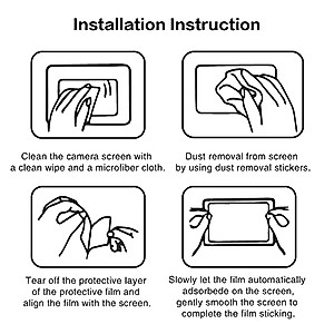 (3 Packs) Rieibi Screen Protector for Fujifilm Instax Mini EVO X-Pro1 Digital Camera, 0.25mm 9H Hardness Tempered Glass Film for Fuji XPRO1 X-Pro 1 Anti-Fingerprint Anti-Scratch Ultra-Clear