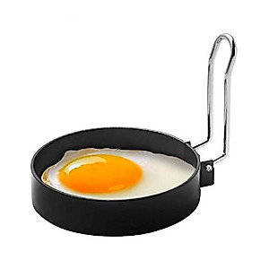 Aeyistry 2 Pcs Round Egg Cooker Rings,Stainless Steel Non Stick Egg Mcmuffin Maker Egg Molds For Fried Egg Muffin Sandwiches