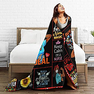 Healing Thoughts Blanket Fuzzy Comfort Soft Breast Cancer Awareness Throw Blanket Warm Hug Fleece Blanket Inspirational Gift for Women Men Patient Positive Energy Prayer Blanket for Bed Sofa 40"x50"