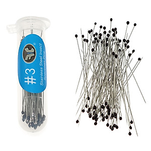 Lind Kitchen 100 Pieces/Can 40mm 3# Stainless Steel Pins for Entomology, Dissection and Butterfly Collections