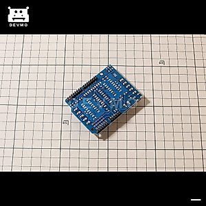 DEVMO L293D Motor Drive Shield Expansion Board Compatible with Ar-duino Duemilanove Mega UNO R3 AVR ATMEL