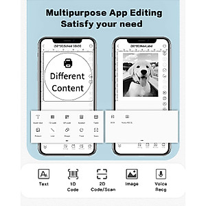 Phomemo Label Makers-M200 Label Printer Machine with 3 Paper,2023 Upgrade 3 Inch M110 Label Maker,WiFi Bluetooth Thermal Label Printer,Phone Support,for Android iOS,for Shipping,Labeling- White