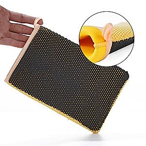 BUFFING HERO Car Polishing Clay Mitt - Medium Grade Clay Bar Wash Mitt Car Detailing Glove for Removing Debris from Your Paint