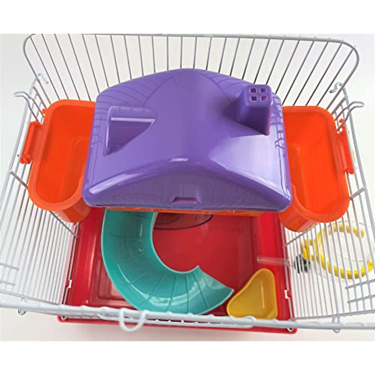 Small Hamster Rodent Cage Habitat Playhouse Gerbil Mouse Mice + Accessories New