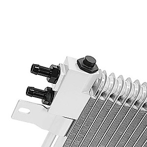 Mishimoto MMTC-RAM-03SL Automatic Transmission Oil Cooler Compatible With Dodge Ram Cummins 2500 / 3500 5.9L / 6.7L 2003-2009