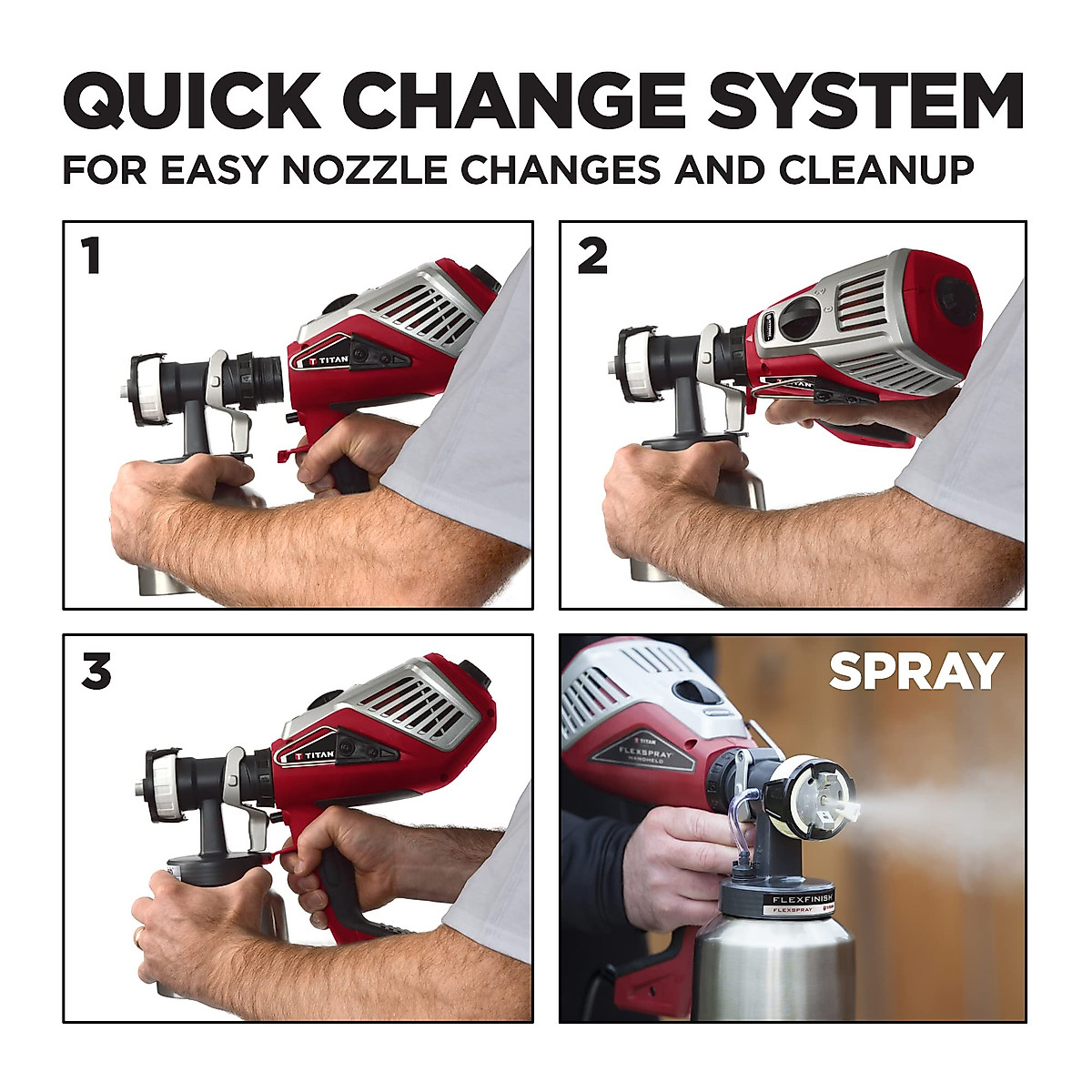 Titan FlexSpray Handheld Pro Grade HVLP Paint Sprayer