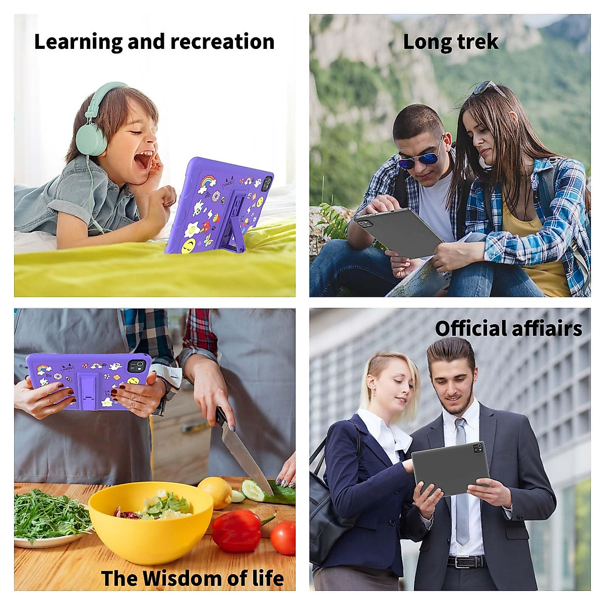 COLORROOM Android 13 Tablet for Kids 10inch Kids Tablet 64GB 512GB Expand Parental Controls, Learning & Play, Dual Camera, WiFi, Bluetooth, 1280 * 800 Touch Screen, Games Tableta with YouTube