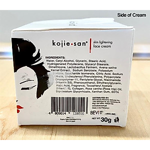 Kojie San Skin and Body Soap 2 Piece Set – Original Kojic Acid, Dark Spot Remover Soap Bar with Coconut & Tea Tree Oil – 65g x 2 Bars & 30g Face Cream