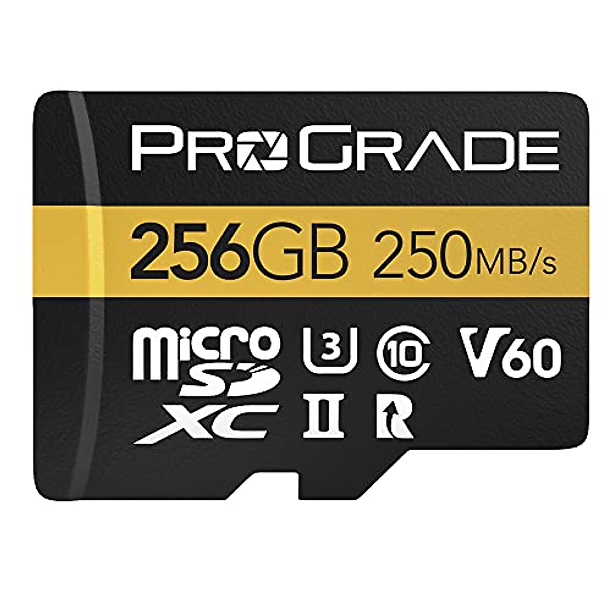 ProGrade Digital microSD Memory Card - V60 microSD Card for DSLR and Action Cameras - High Speed Transfer of Files & Large Storage - Up to 250MB/s Read and 130MB/s Write Speed 256 GB