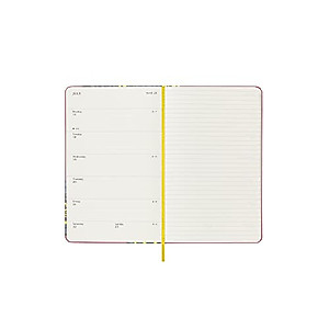 Moleskine Limited Edition Frida Kahlo 12 Month 2023 Weekly Planner, Hard Cover, Large (5" x 8.25"), Pink