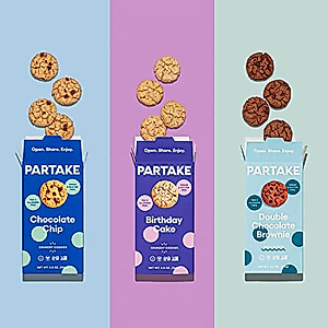 Gluten Free Cookies Variety Pack by Partake | 3 Box Variety Pack Vegan Snacks, Non-GMO, Allergy-Friendly | No Peanuts, Soy, Dairy, Tree Nuts