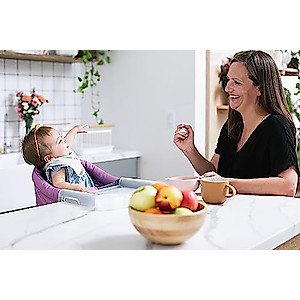 Inglesina Fast Table Chair - Award-Winning Baby High Chair for Eating & Dining - Compact, Portable & Foldable - Leaves No Scratches - for Babies 6-36 Months & 1-3 Year Old Toddler - Fuchsia Pink