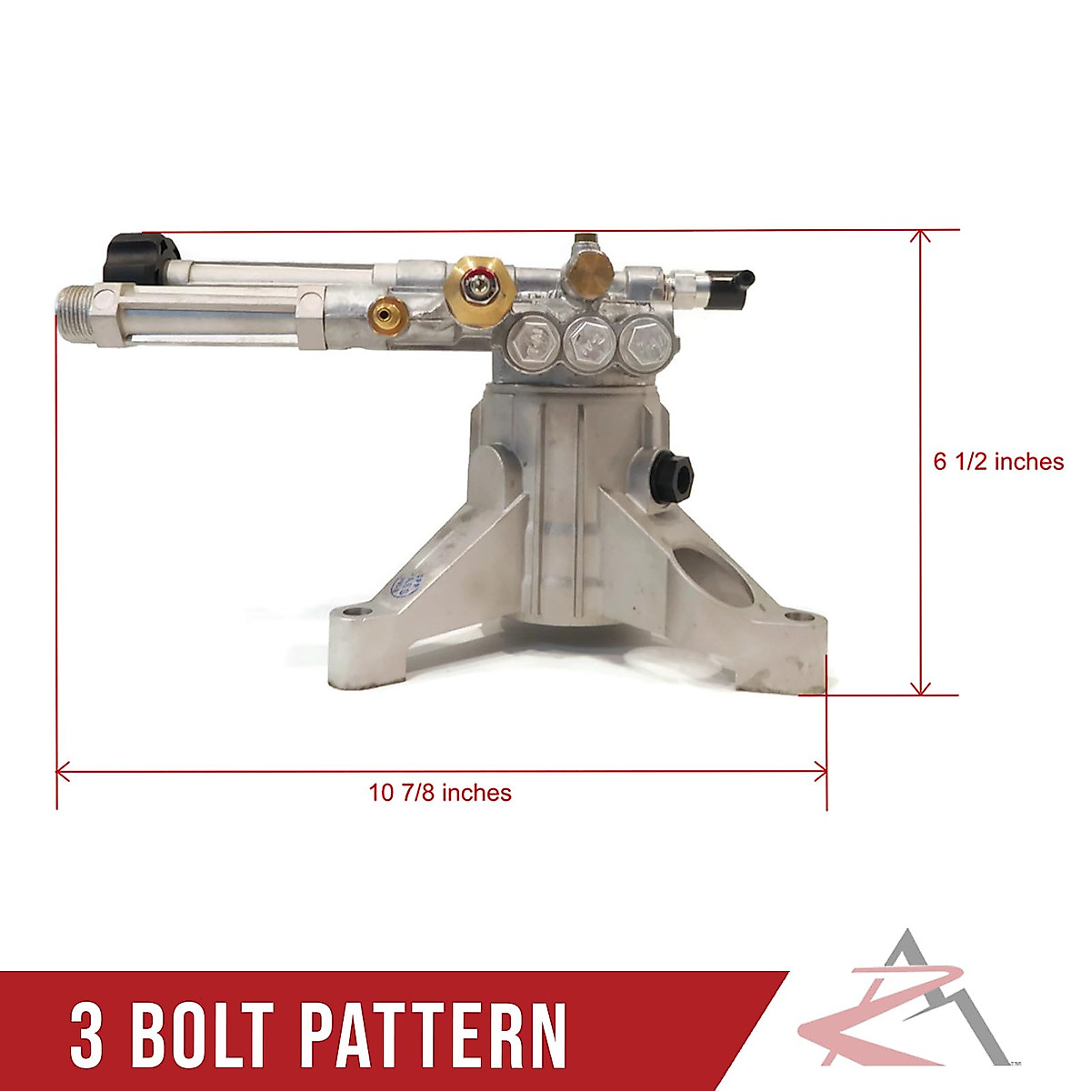 AR Annovi Reverberi RMW22G24-EZ Replacement Right-Handed Pump. 2400 PSI, 2.2 GPM, 166 Max Bar, Easy Start Valve, Thermal Relief Valve. Replacement Residential Pump. Non SX Right-Handed Pump