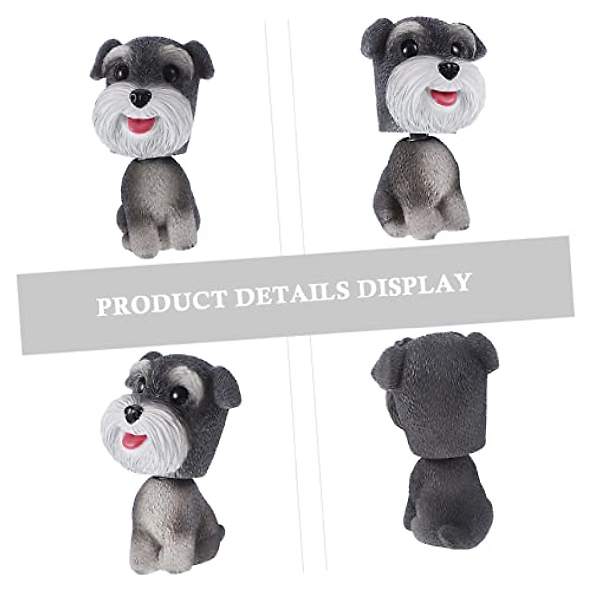 STOBOK Bobble Dog Ornament House Ornaments Ornament for Kids Cake Ornament Dashboard Bobbleheads Bobblehead Doll Toy Shaking Head Dog for Car Shaking Head Dog Adornment Cake Dog Ornament