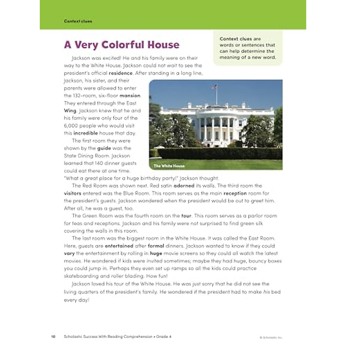 Scholastic Success with Reading Comprehension Grade 4 Workbook