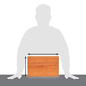 Cutting Boards 2-1/4" Thick, Wood Edge Grain Reversible Cutting Board, 20 Inches x 15 Inches x 1.5 Inches, Cutting Boards Wood Color Cherry, Cherry Wood