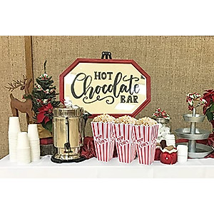 Fasmov 21 Pack Popcorn Containers, 7.7 x 4 Inches Plastic Open-Top Popcorn Boxes Reusable Popcorn Container Set for movie night or movie party theme